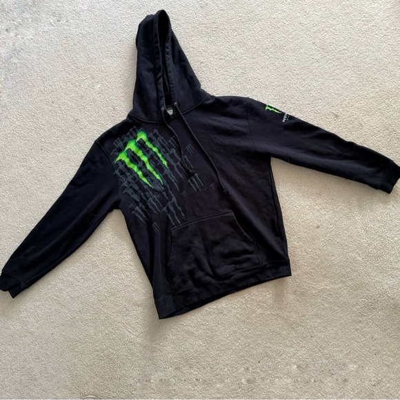 Monster Energy | Sweaters | Monster Energy Black Hoodie | Poshmark